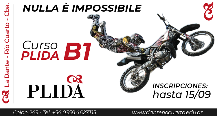 Certifica tu nivel de Italiano - Curso PLIDA B1